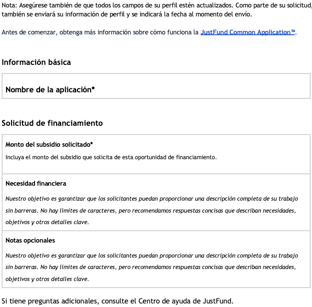 La JustFund Common Application™